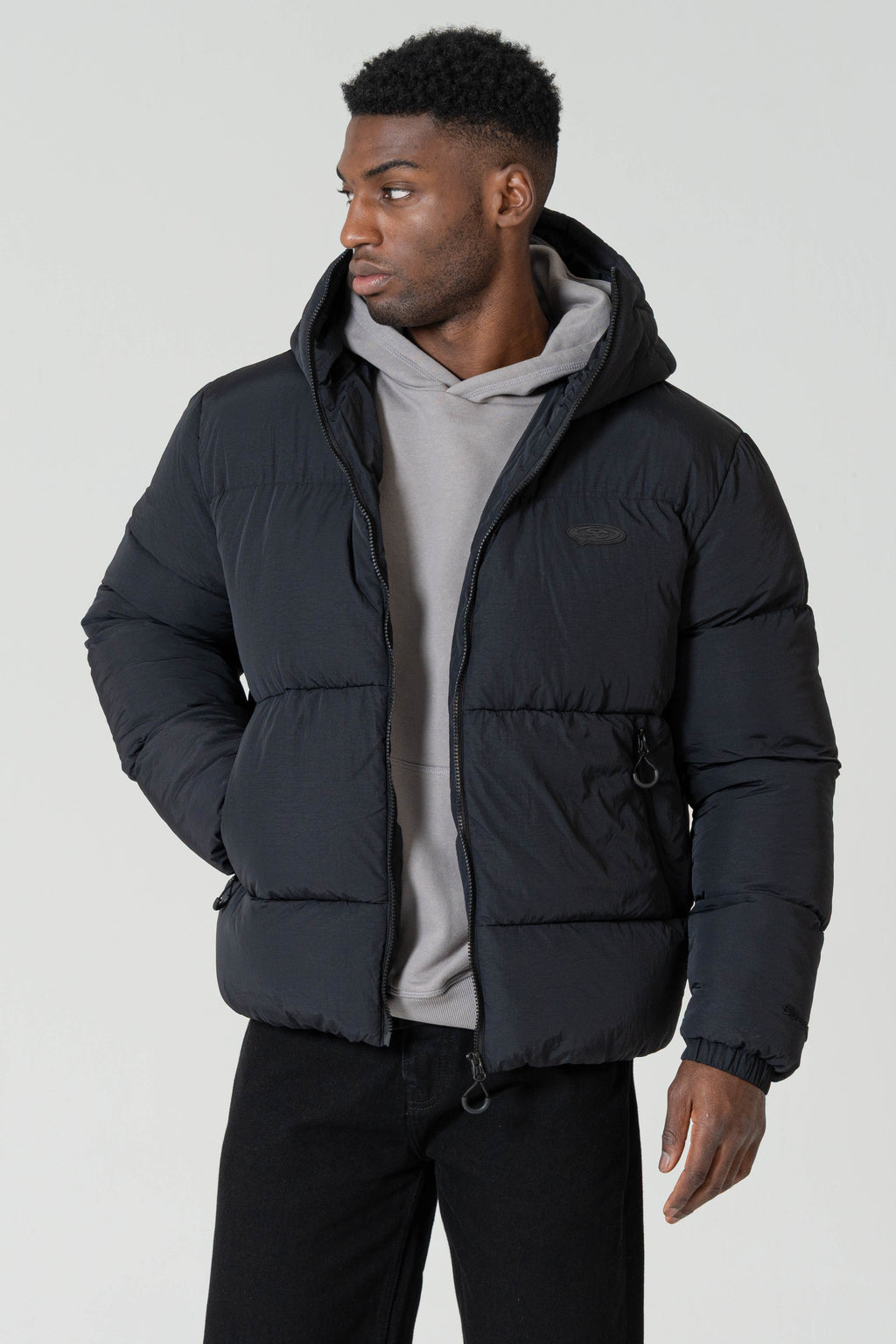 Romero Puffer Jacket Black – Street Cartel Official